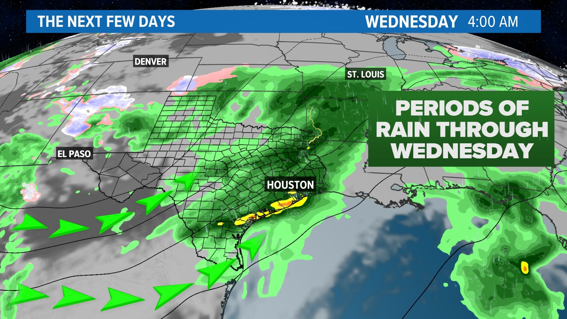 Houston, Texas weather: Heavy rain expected daily next week | khou.com