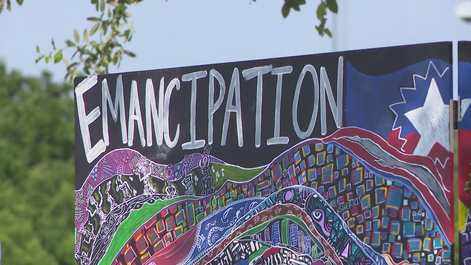 Houstonians gather for early Juneteenth clebration | khou.com