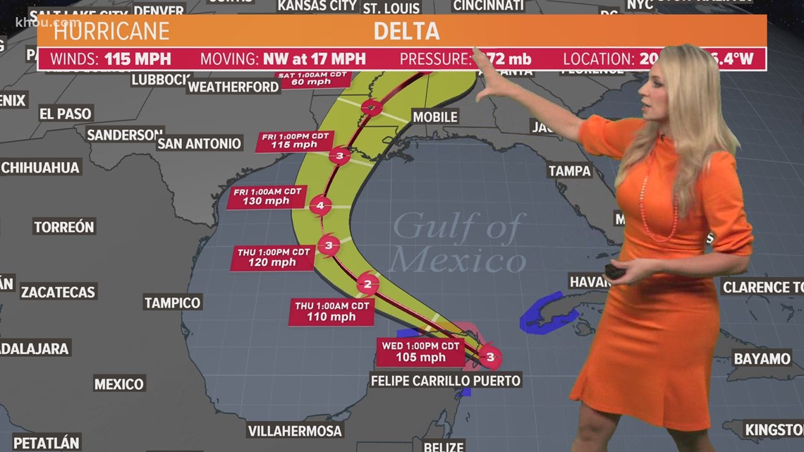 Hurricane Delta track and models | khou.com