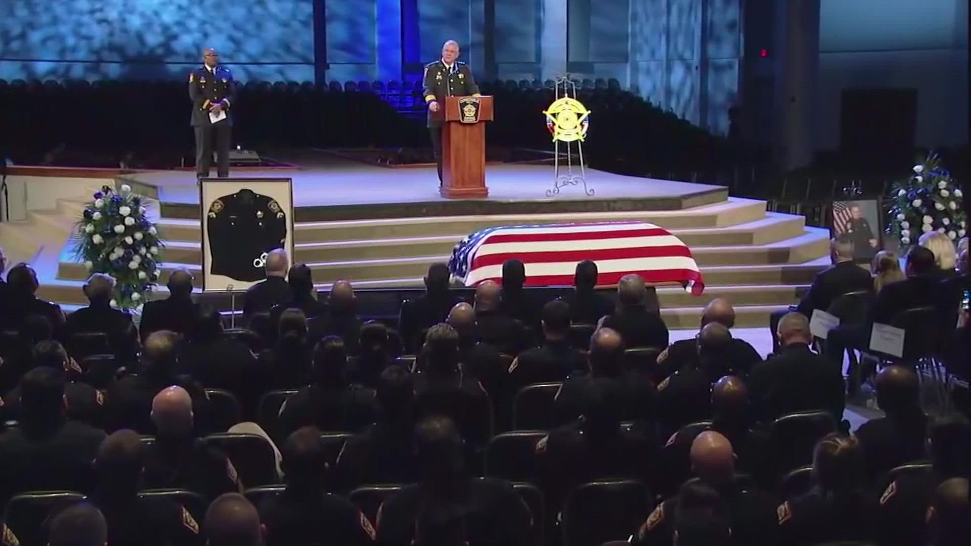 Harris Co. Cpl. Charles Galloway honored during funeral in Katy | khou.com