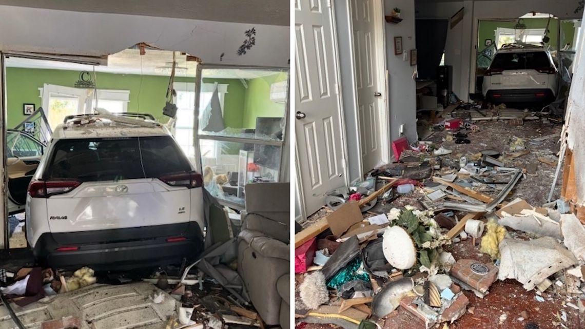 SUV crashes into home in Spring area | khou.com