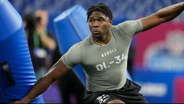 Jalyx Hunt from Houston Christian drafted by Philadelphia Eagles | khou.com
