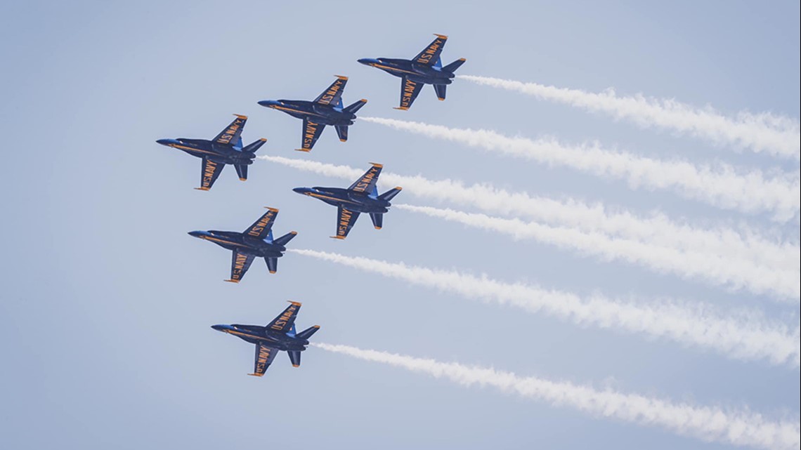 Blue Angels honor frontline workers with Greater Houston flyover | khou.com