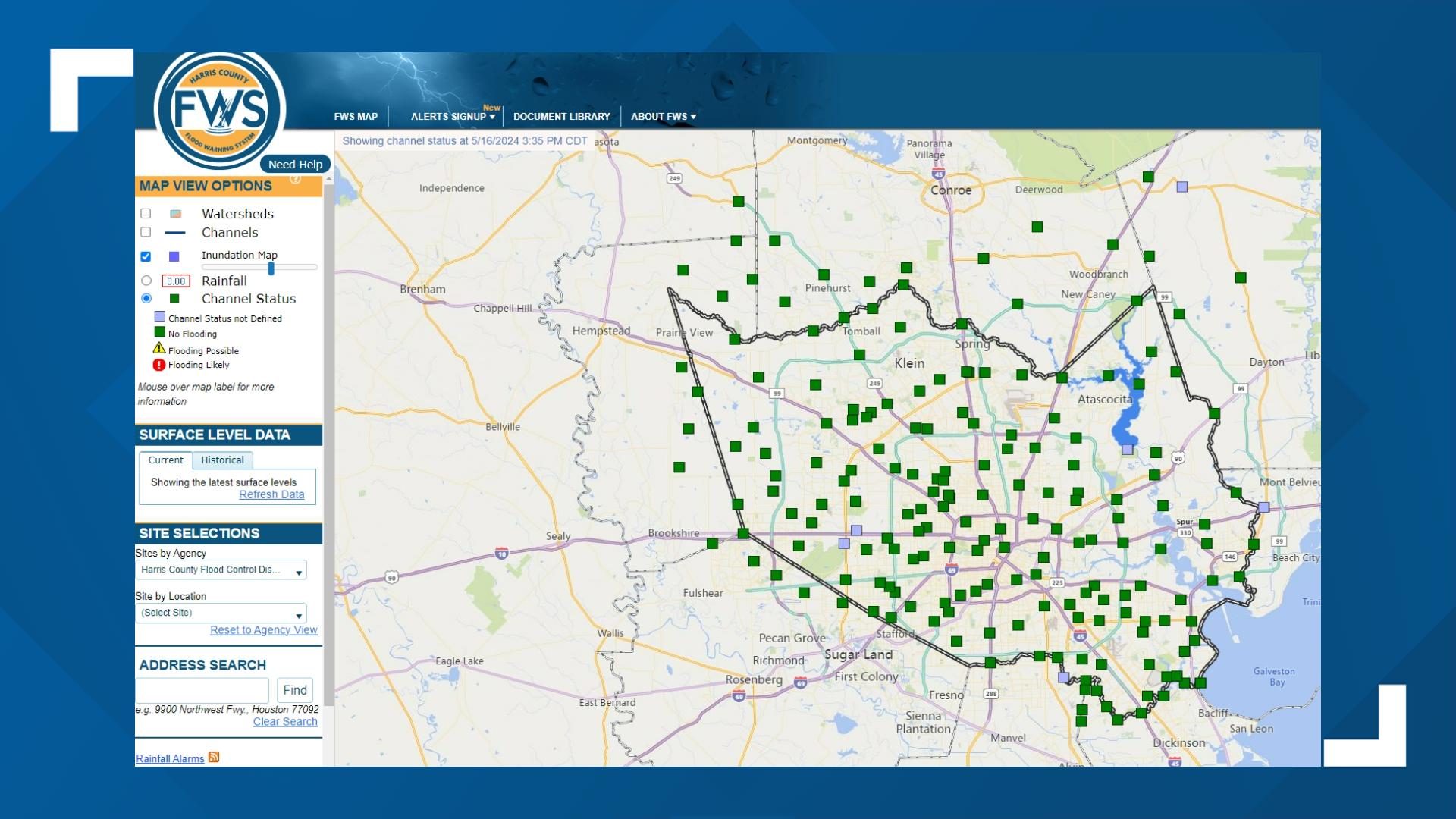 Houston, Texas flooding: How to check bayous and stream levels | khou.com