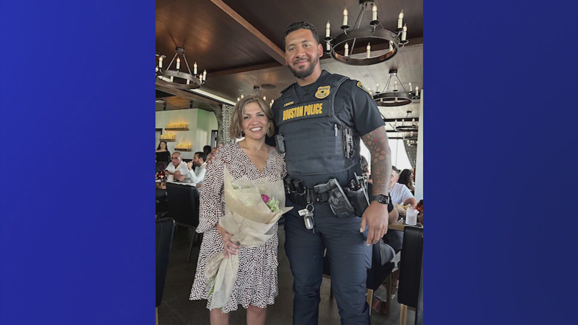 Texas police officer saves choking woman with Heimlich maneuver | khou.com