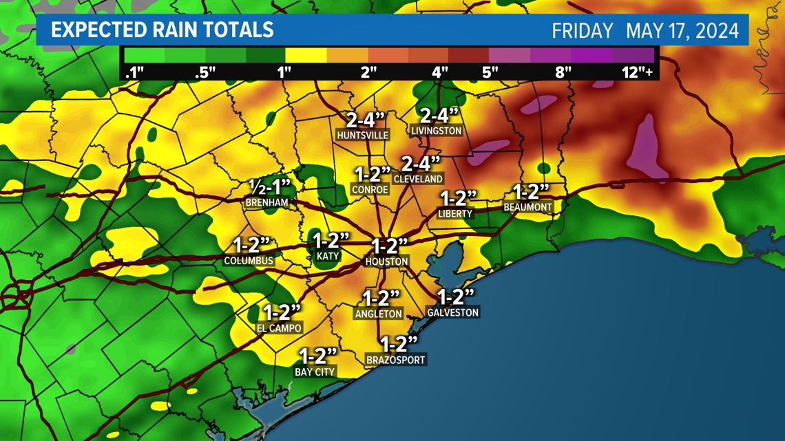 Houston, Texas flooding | Parts of Southeast Texas at high risk | khou.com