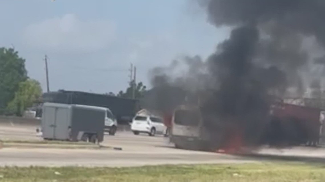 Houston-area church van catches fire | Houston, Texas news | khou.com