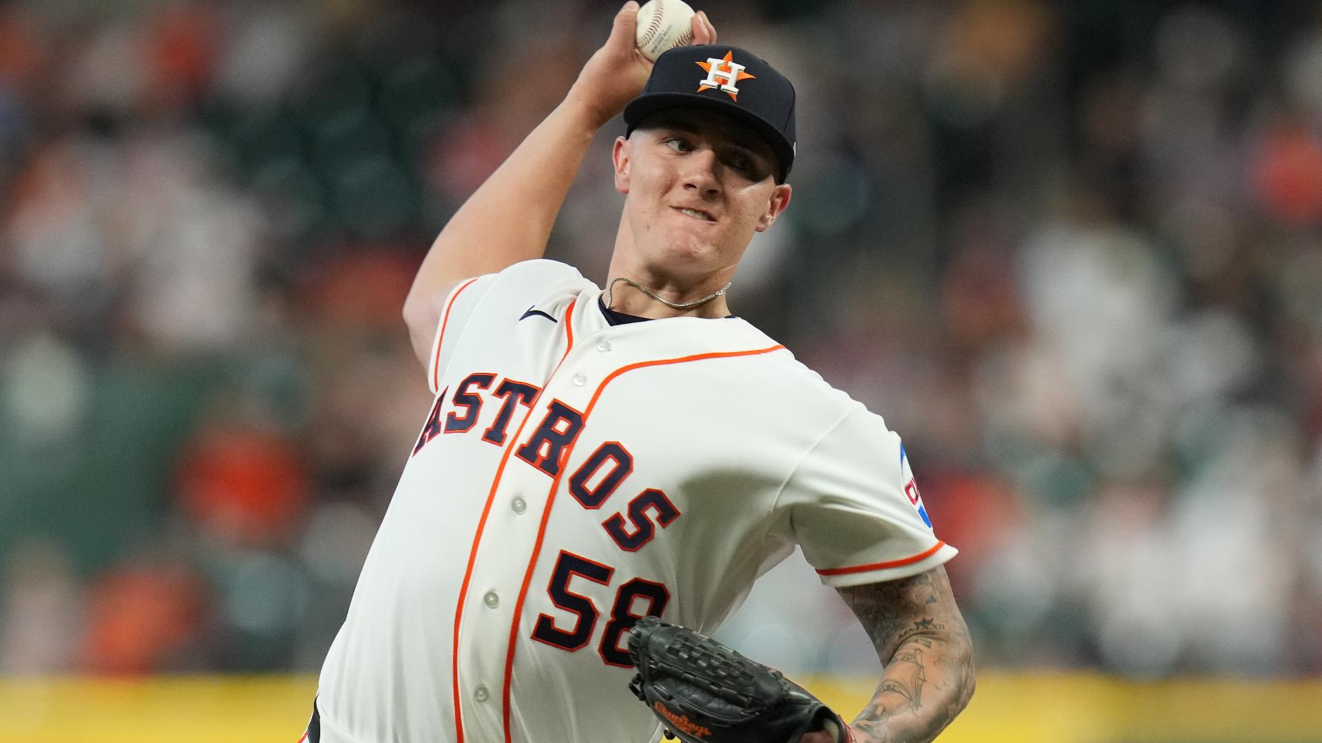Astros send opening day starter Hunter Brown to injured list, recall ...
