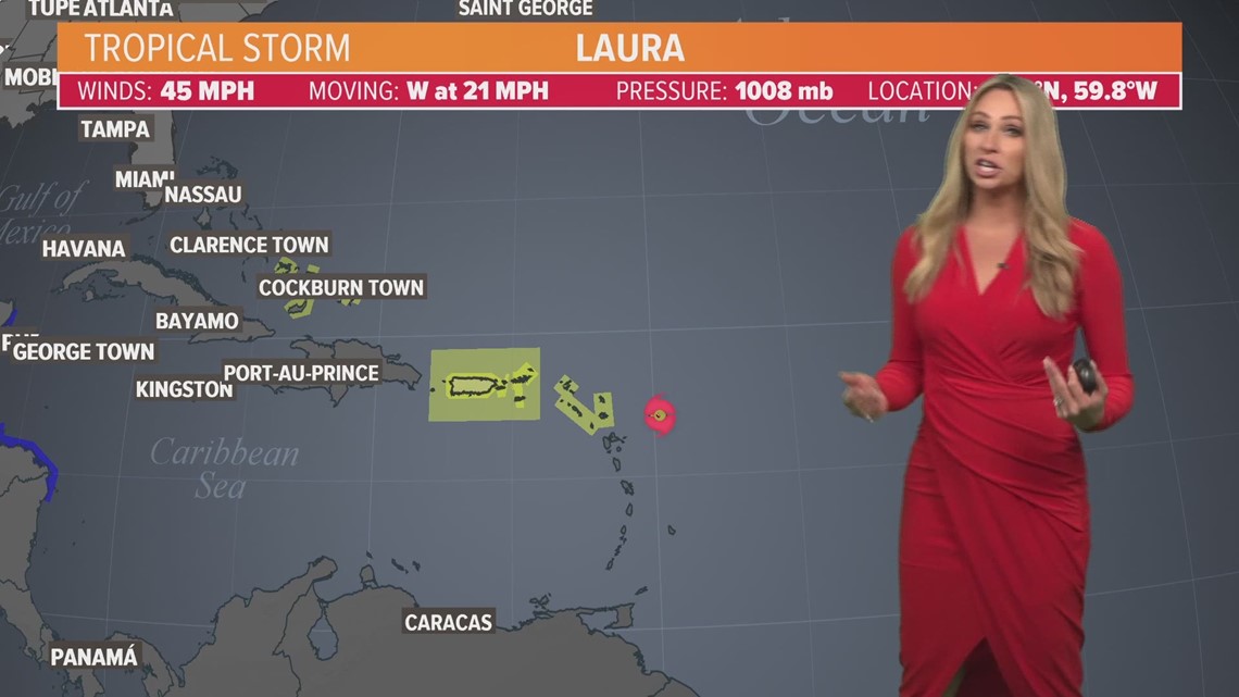 Tropical Storm Laura and Tropical Depression 14: Spaghetti models ...