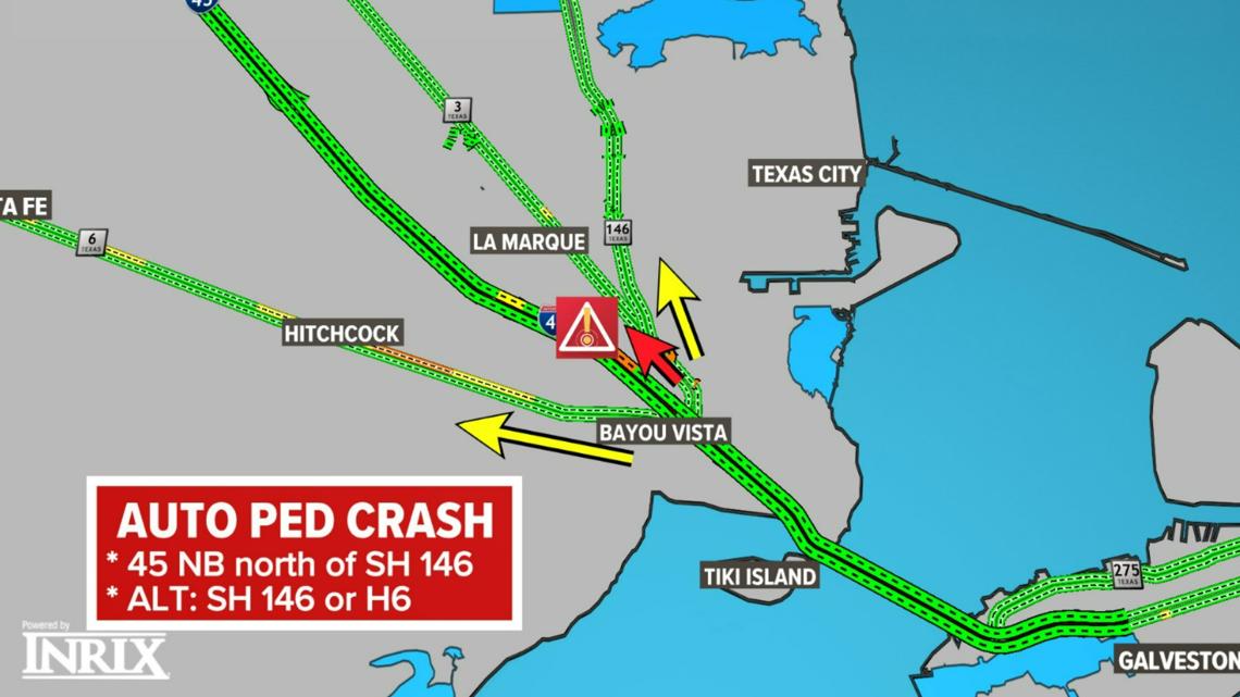 Gulf Freeway reopens at FM 519 in Galveston County | khou.com