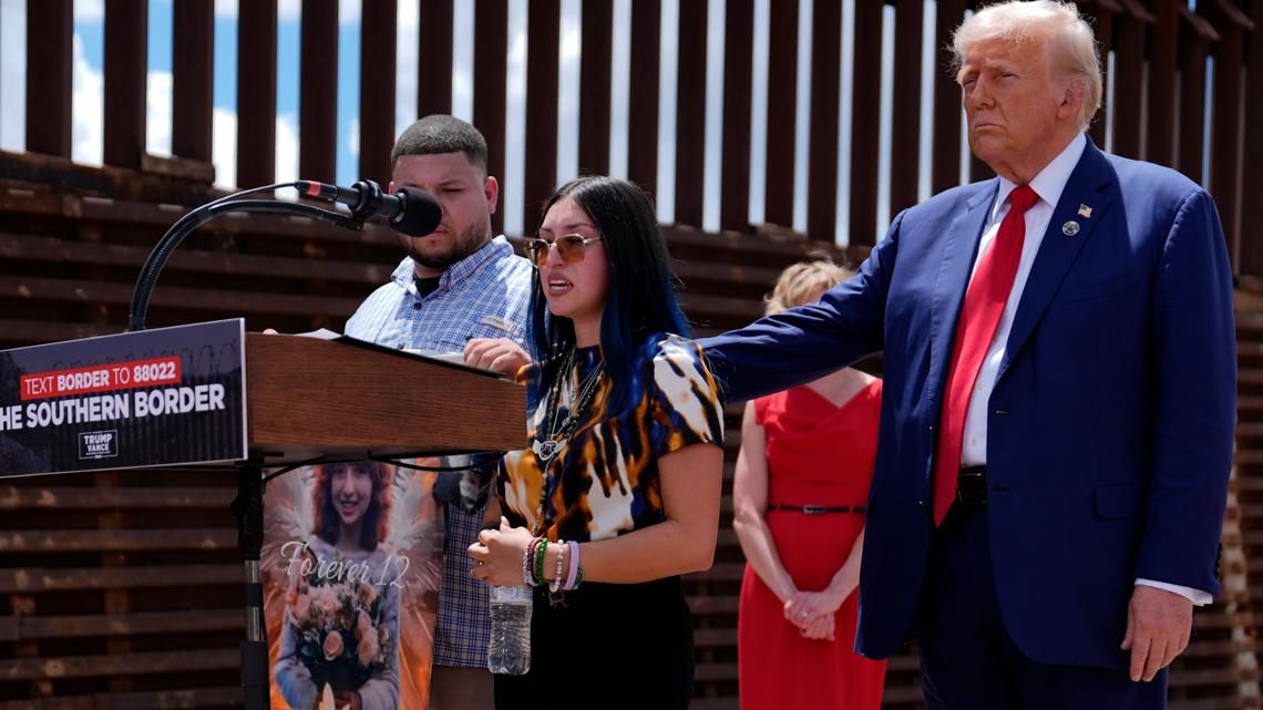 Jocelyn Nungaray's mother joins Trump at Texas-Mexico border | khou.com