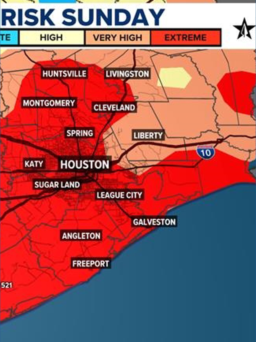 High winds and low humidity mean extreme fire risk Sunday | khou.com