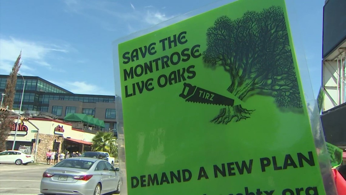 Tree battle continues in Montrose improvement project | khou.com