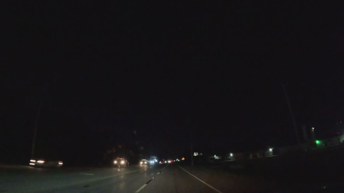 Residents left in the dark as streetlights remain unlit along busy ...