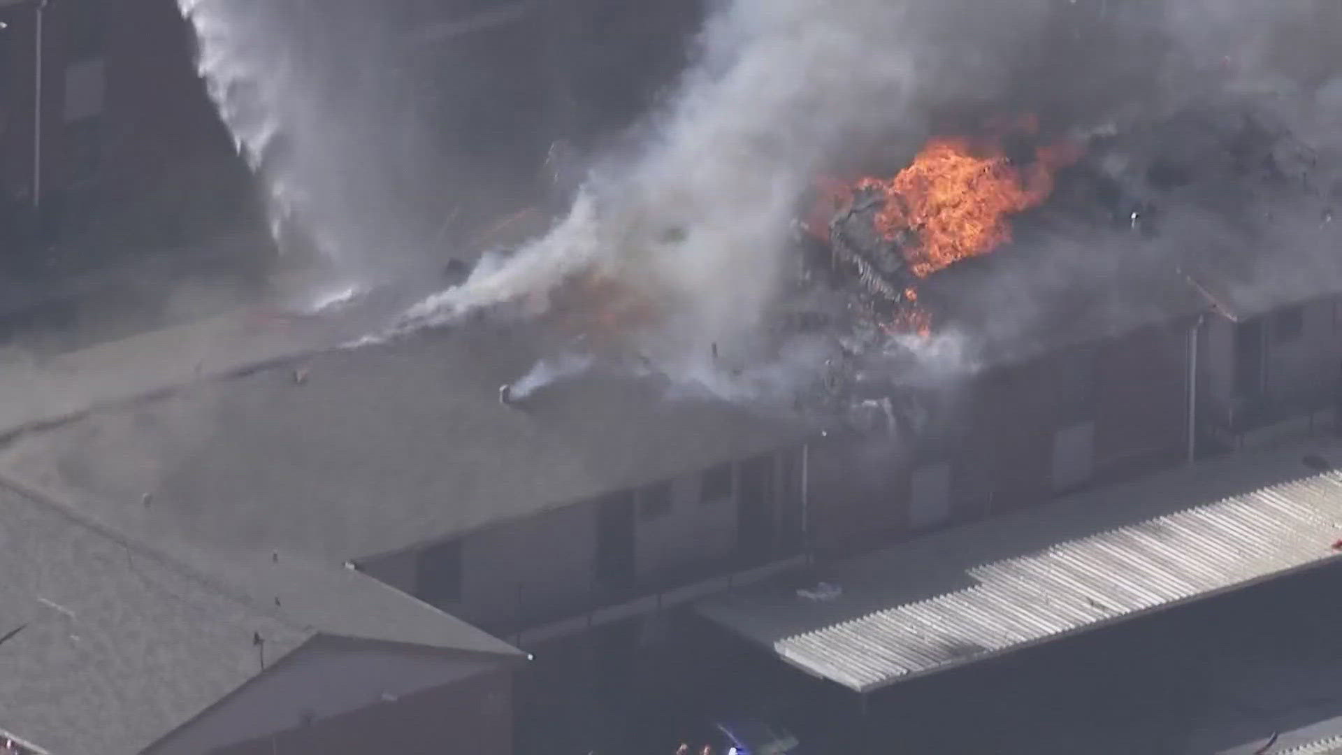 Large apartment fire burning on Hillcroft, southeast of Southwest ...