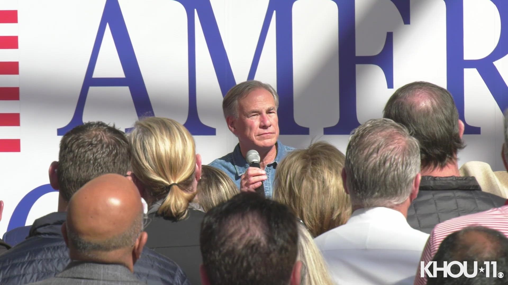 Gov. Greg Abbott touts parental "bill of rights" during Houston ...