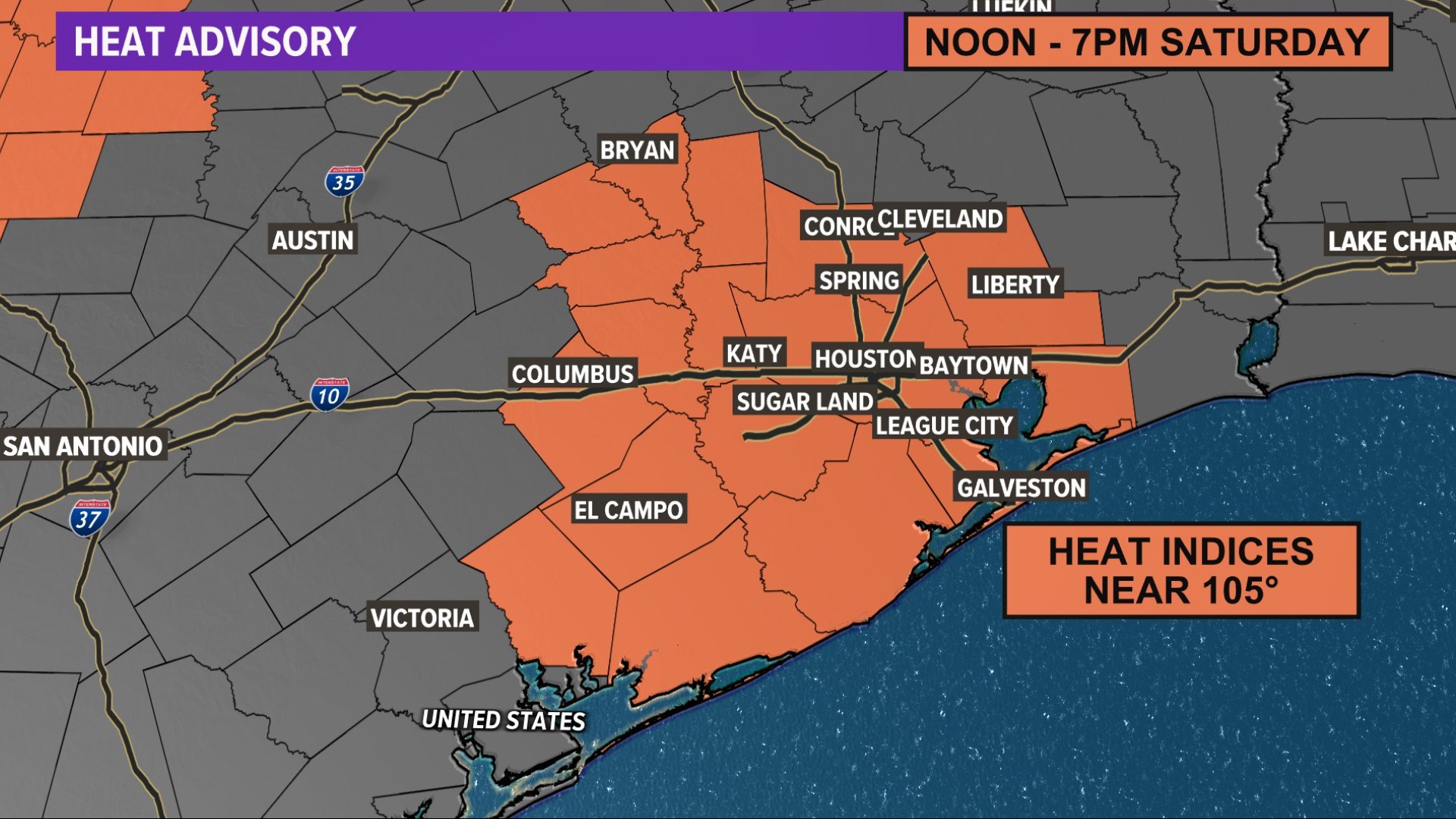 Houston, Texas weather: Heat advisory goes into effect Saturday | khou.com