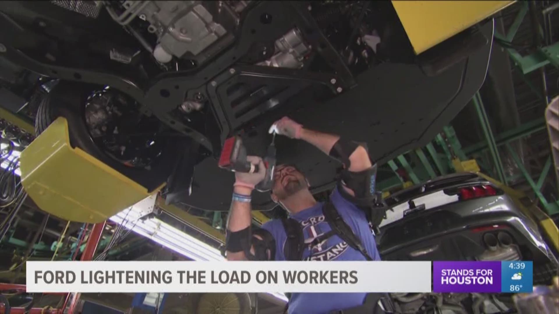 Ford unveils exoskeleton vests to lighten the load for workers | khou.com