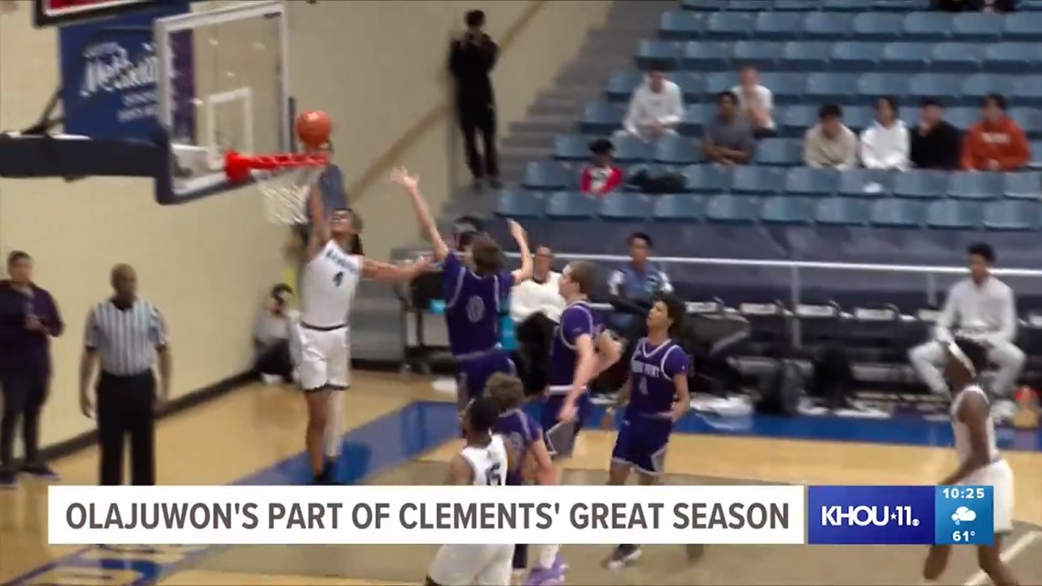 Clements High School boys basketball team featuring two of Hakeem ...