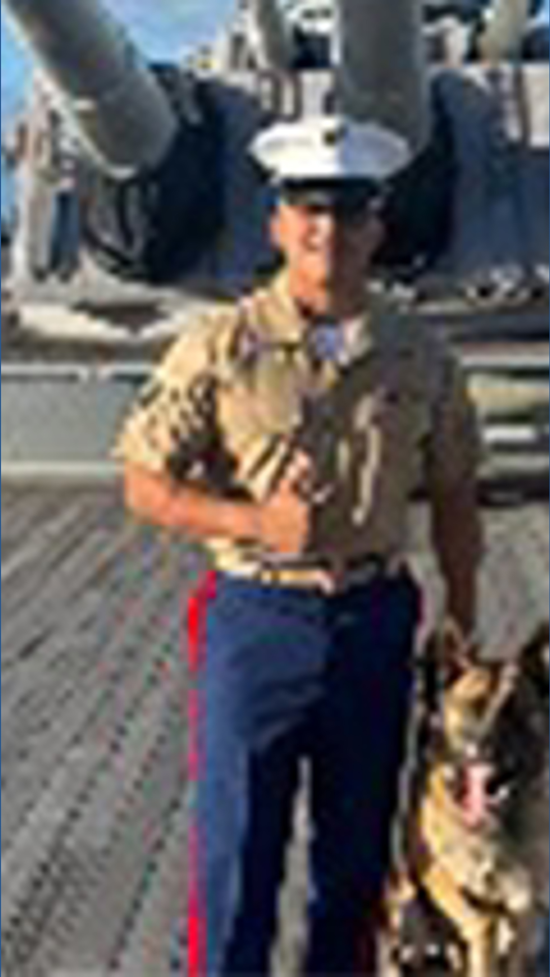Retiring military dog reunited with Houston-area Marine to begin their ...