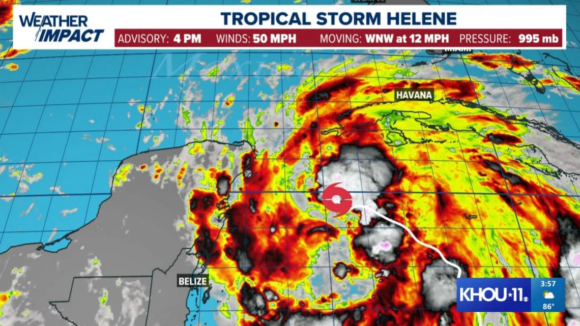 Tropical Storm Helene tracker: Forecast, models and cone | khou.com