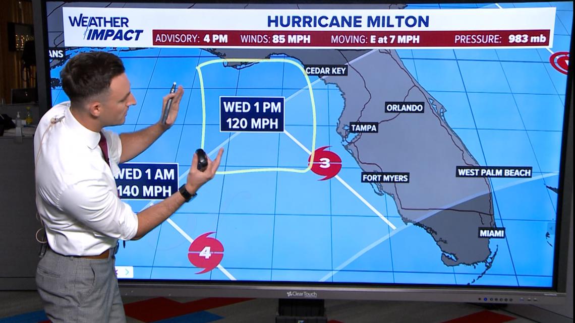 Tropical update: Milton expected to become a Category 4 hurricane ...