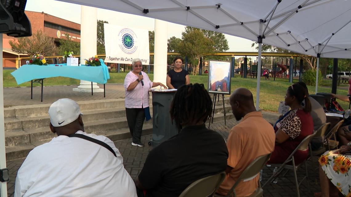 'A loss words can't capture' | Near Northside community holds vigil for ...
