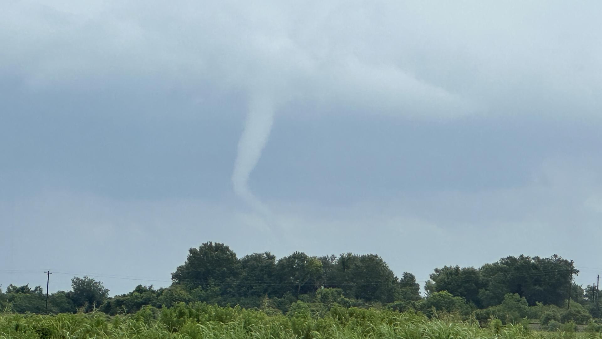 Funnel cloud spotted in Brazoria County on June 10, 2025 | khou.com