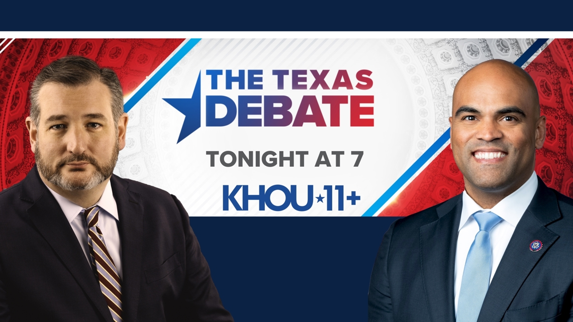 Watch Sen. Ted Cruz-Congressman Colin Allred debate on KHOU 11 | khou.com