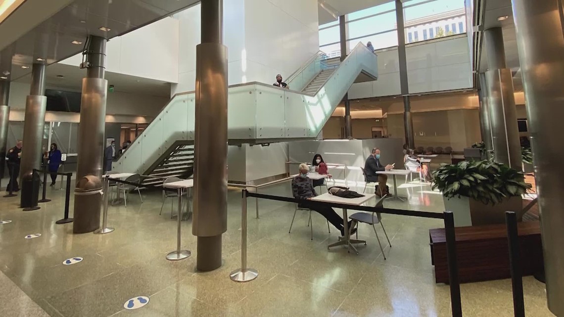 Underground Harris County Jury Assembly Plaza reopens almost 5 years ...