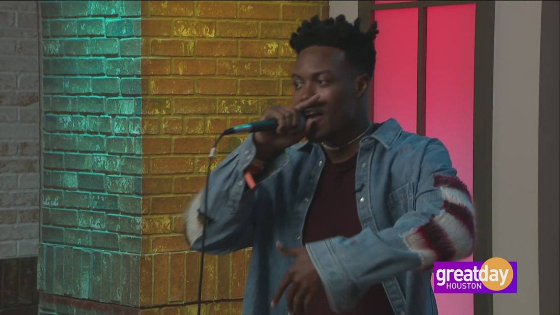 Texas musical artist and rapper Wes Denzel performs "Rockets" off his ...