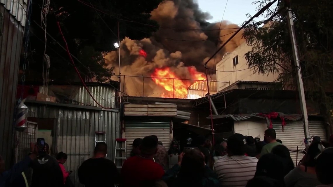 Massive warehouse fire in Mexico City prompts evacuations | khou.com
