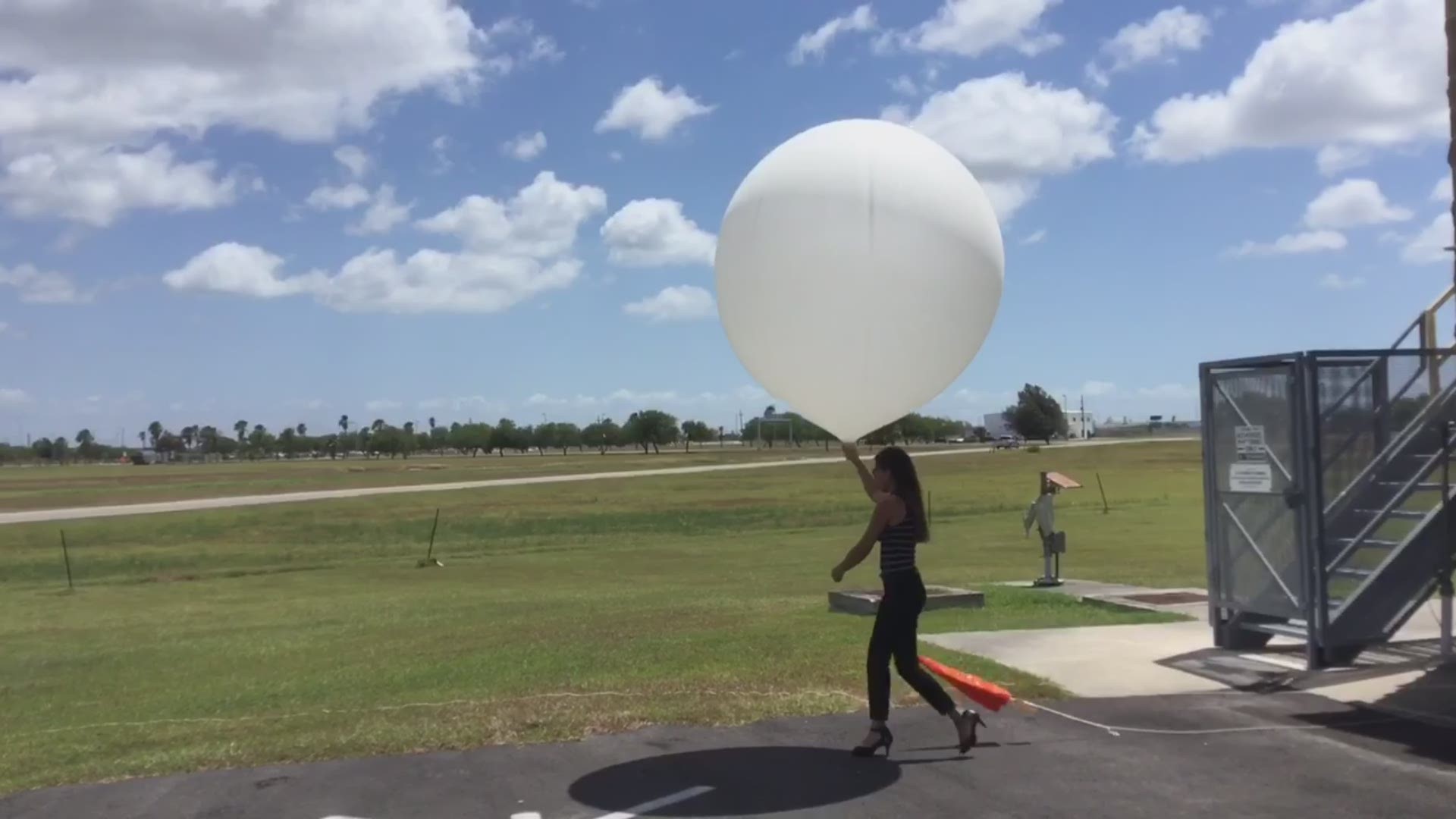 The NWS is launching balloons in Corpus Christi, TX to help track Barry ...