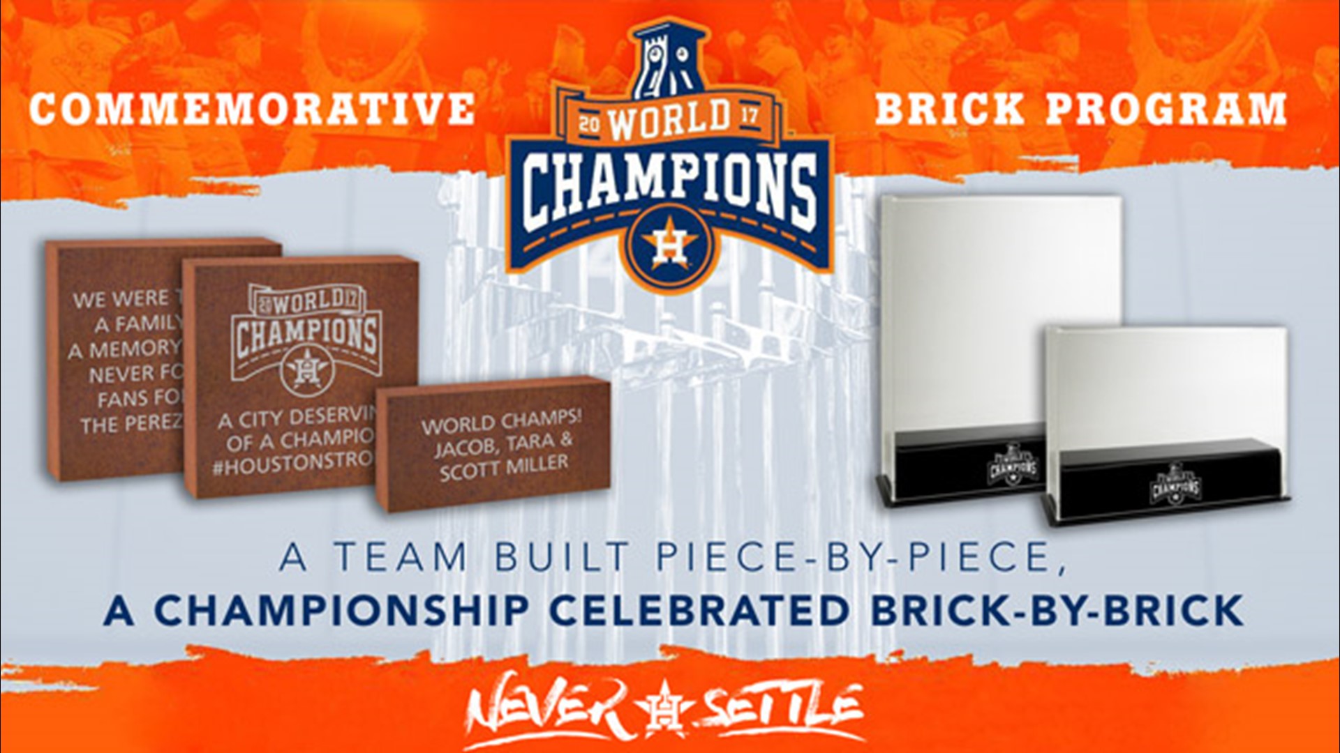 Astros launch World Series Commemorative Brick Program | khou.com