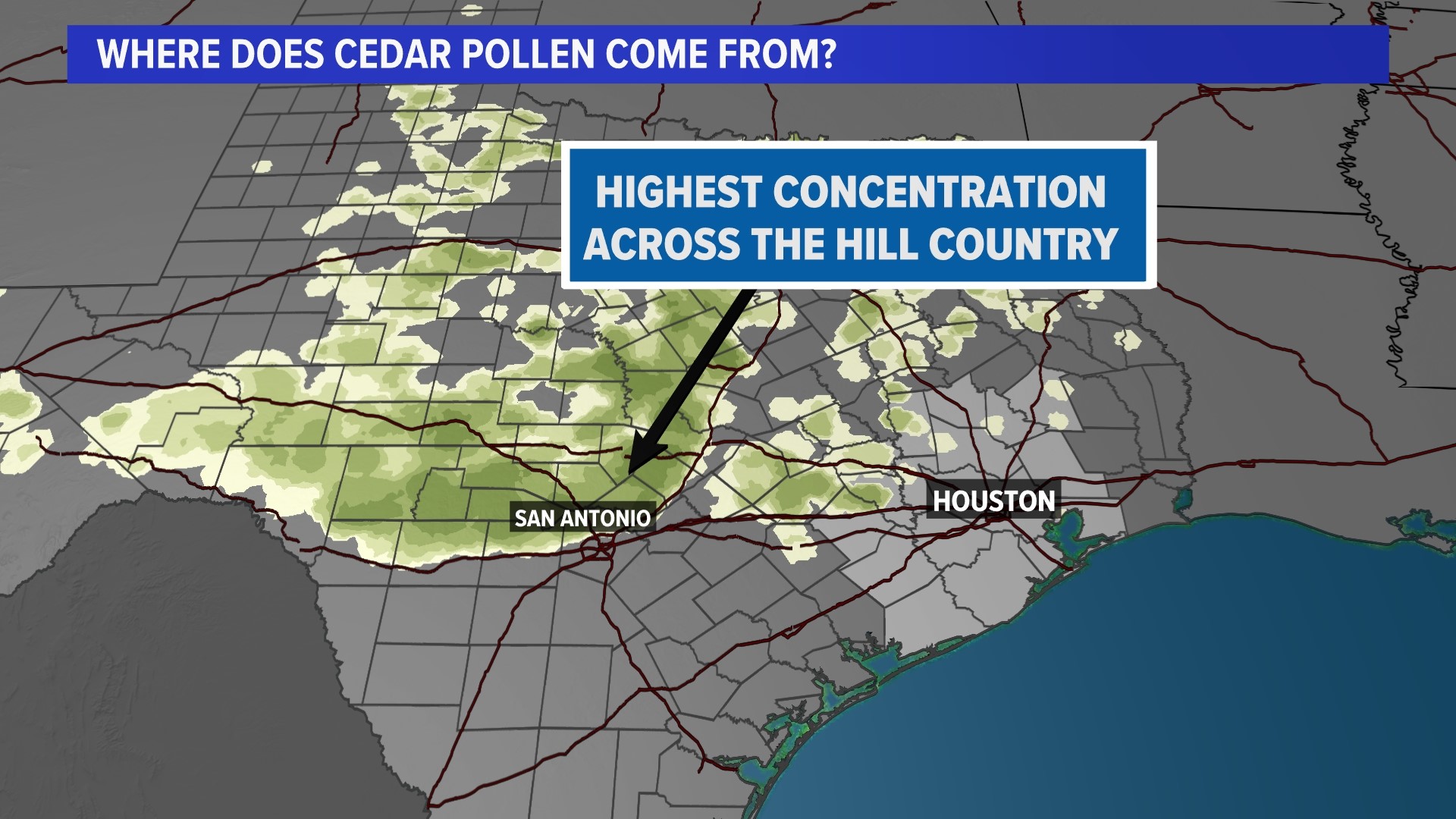 Houston, Southeast Texas cedar pollen spike affecting allergies | khou.com