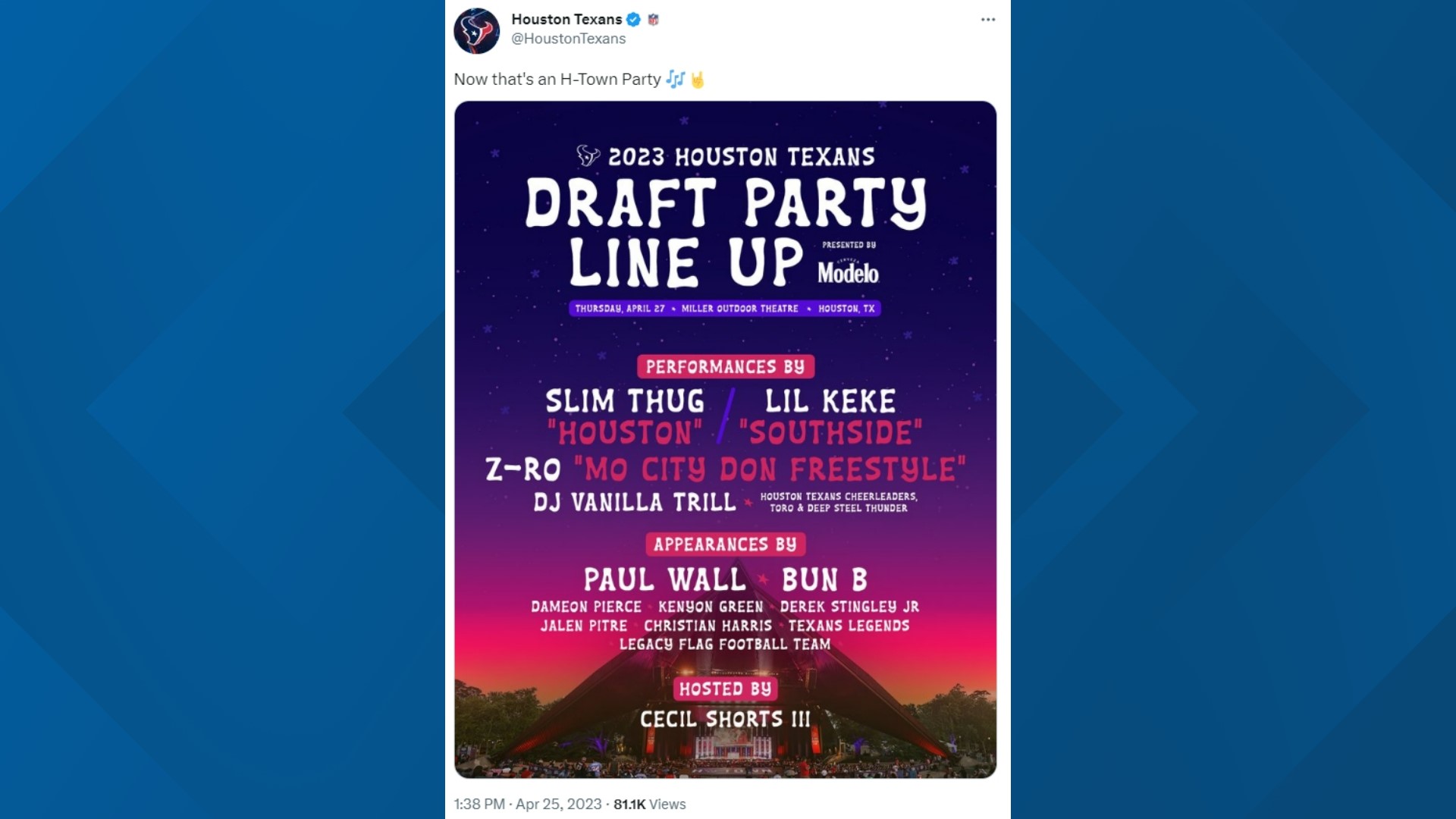 2023 Houston Texans draft party details | khou.com