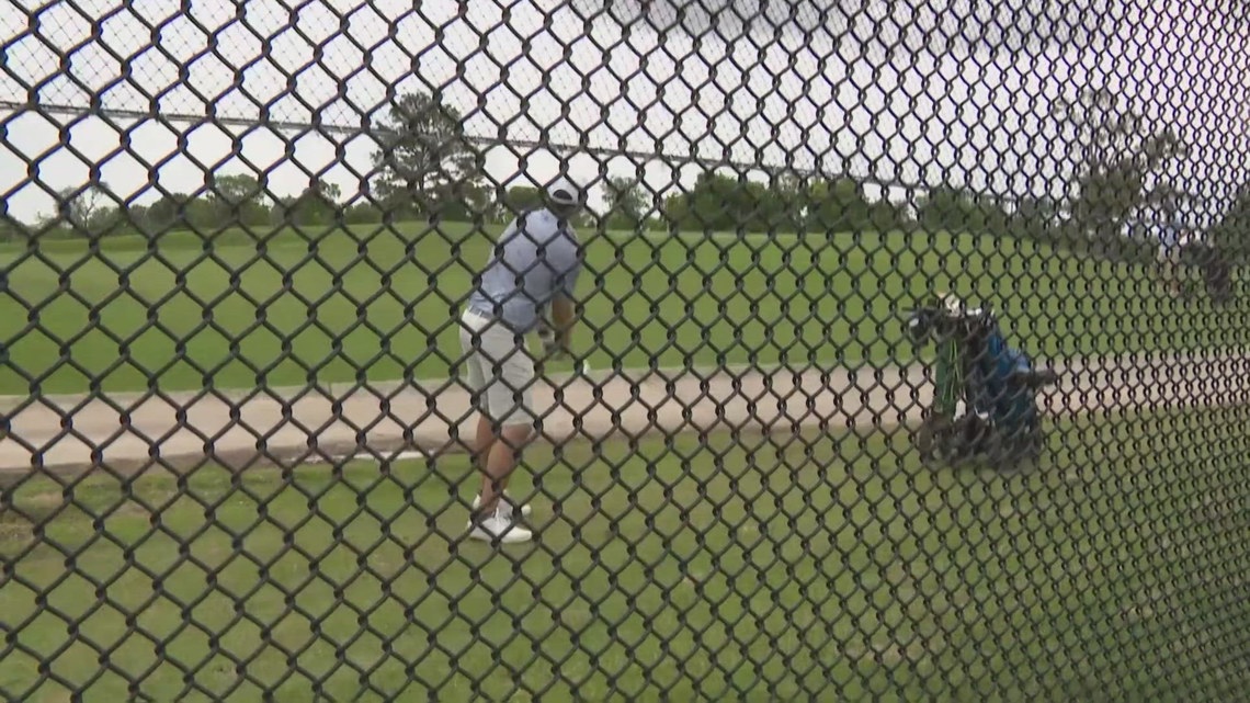 Safety nets installed to protect drivers from stray balls from Gus ...