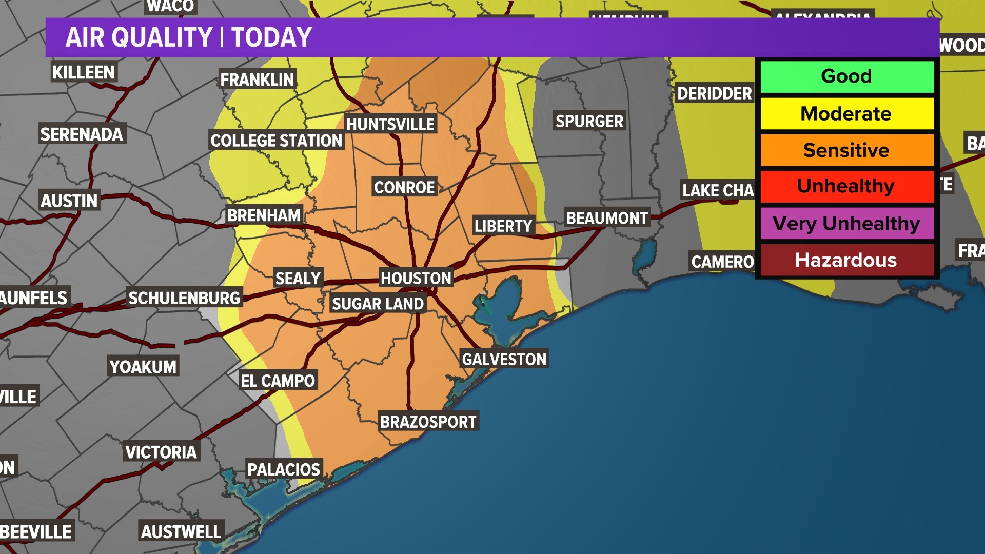 Houston, Texas weather: Latest forecast calls for rain | khou.com