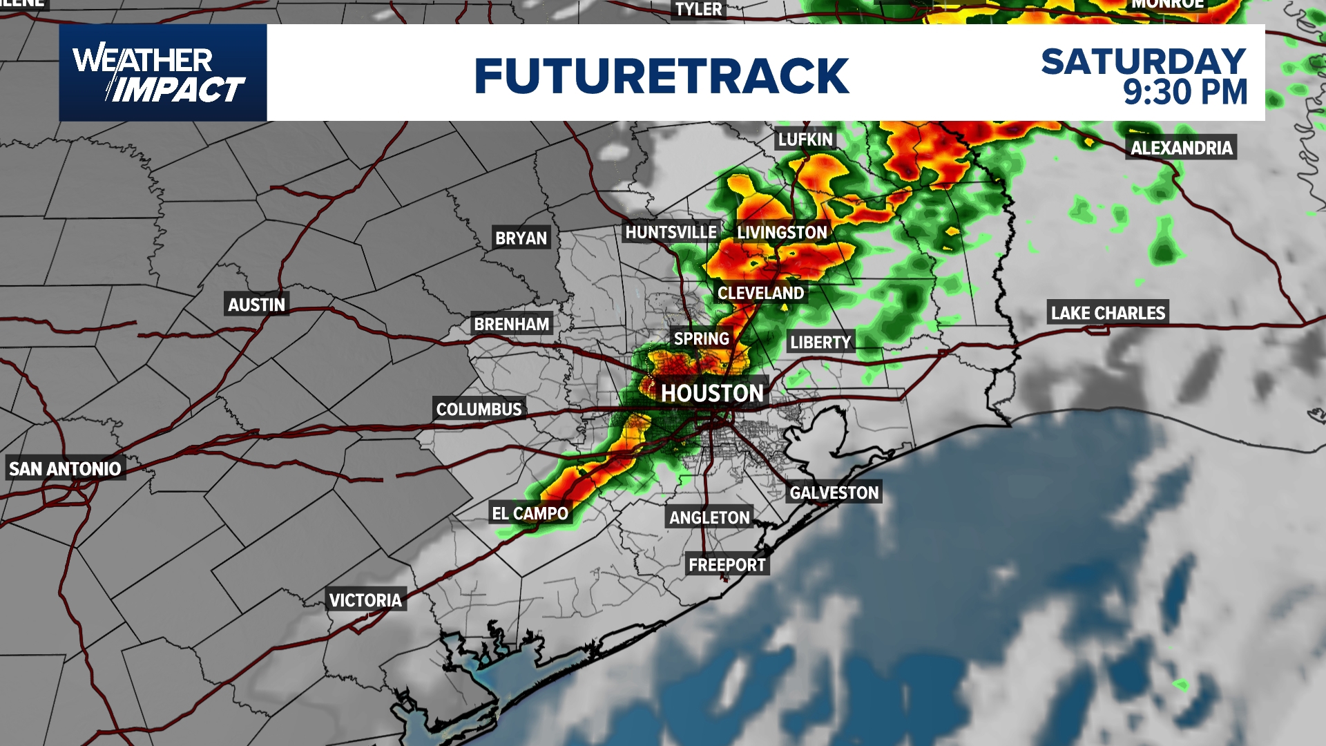 Houston forecast: Hourly Weather Impact Alert issued for possible ...