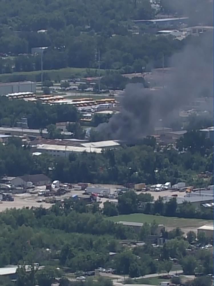 Firefighters battle building fire on Chrisman Road | khou.com