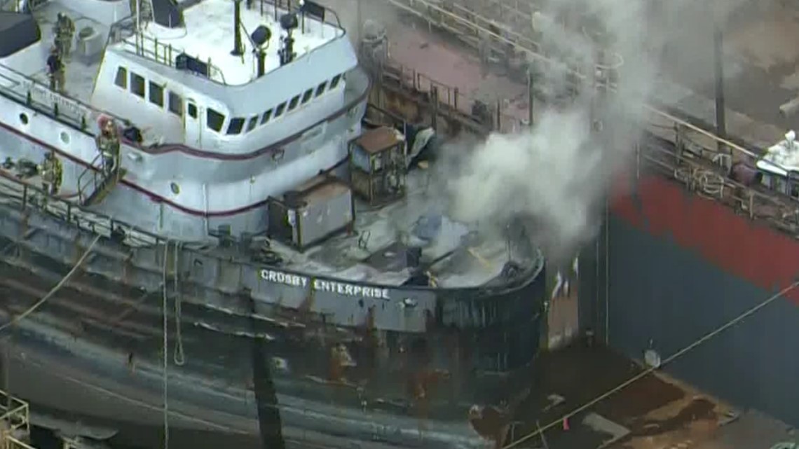 HFD crews respond to fire on board ship docked in Ship Channel | khou.com