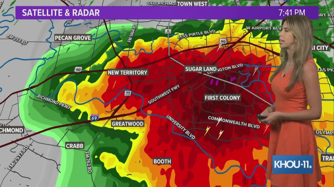 Houston weather: Storms moving through Ft. Bend and Brazoria counties ...