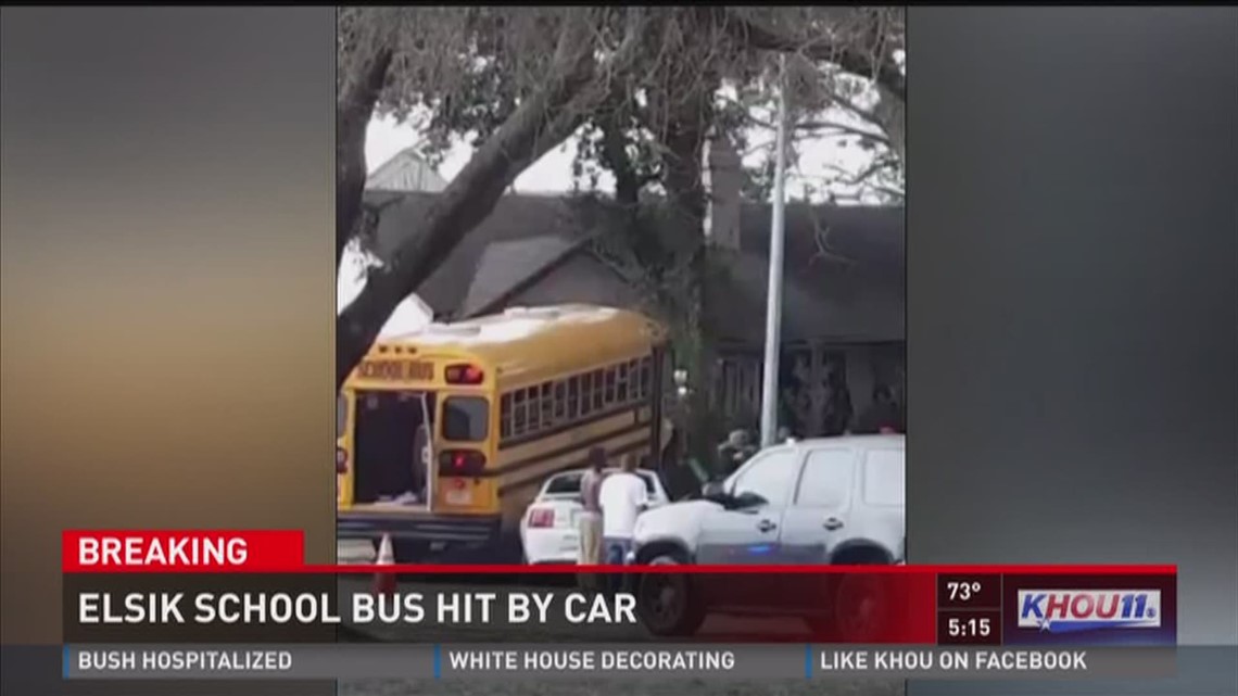 Elsik school bus hit by car | khou.com
