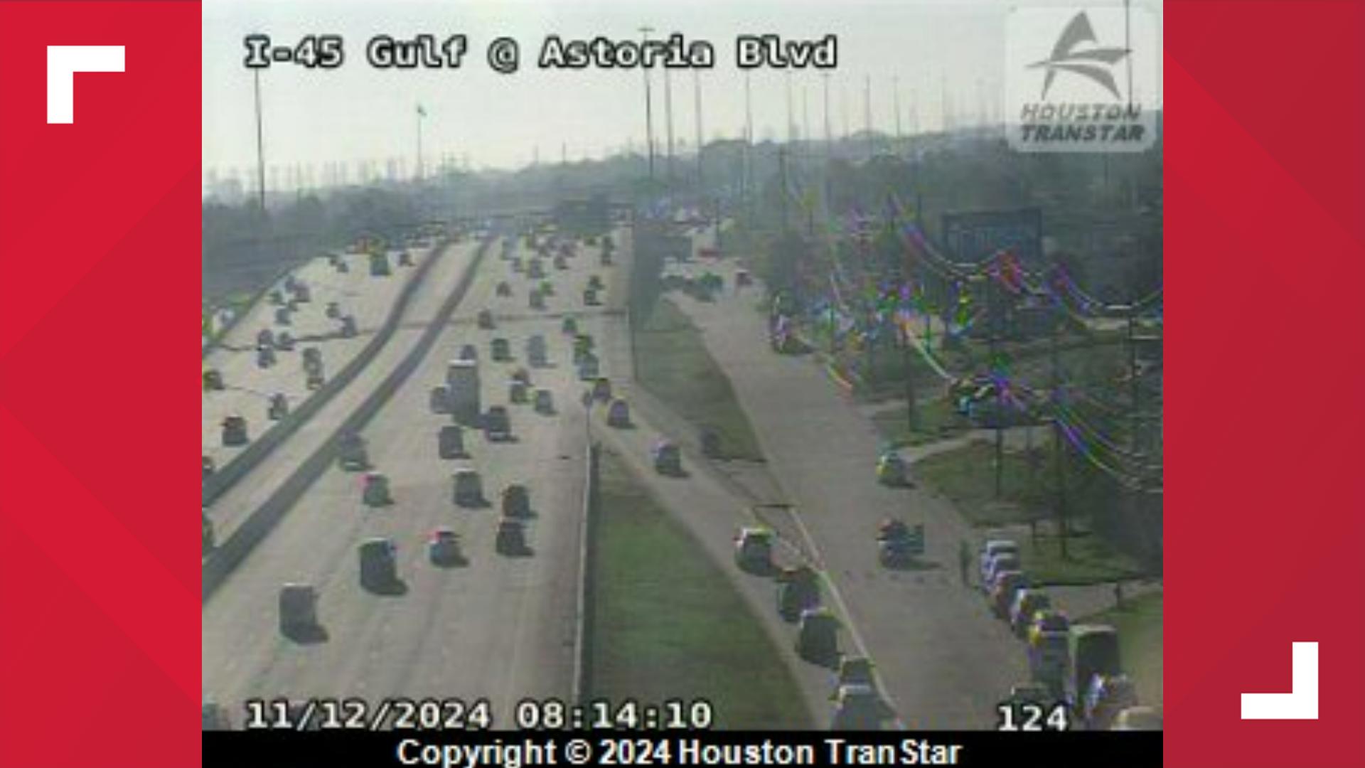 Deadly crash slowing traffic along Gulf Freeway near FM 1959 | khou.com