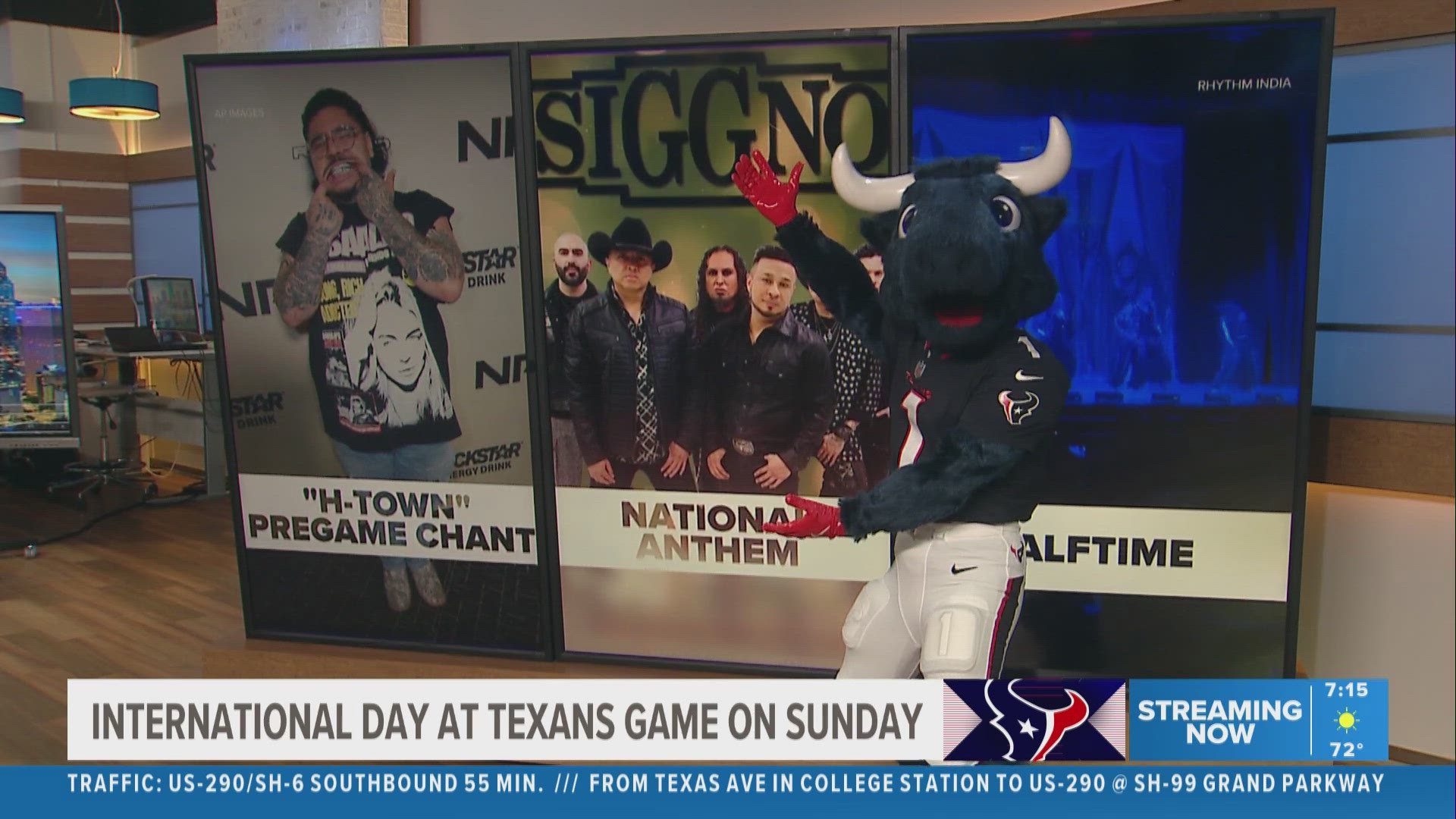 Houston Texans vs. Titans: International Day, performances and stunts ...