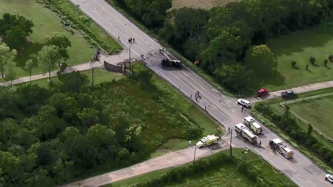 one person killed in fiery multi vehicle crash with propane truck ...