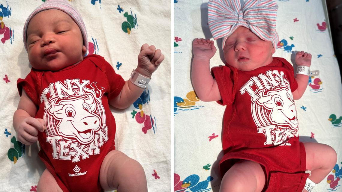 Newborns at Texas Children’s welcome Texans playoff run in tiny team ...