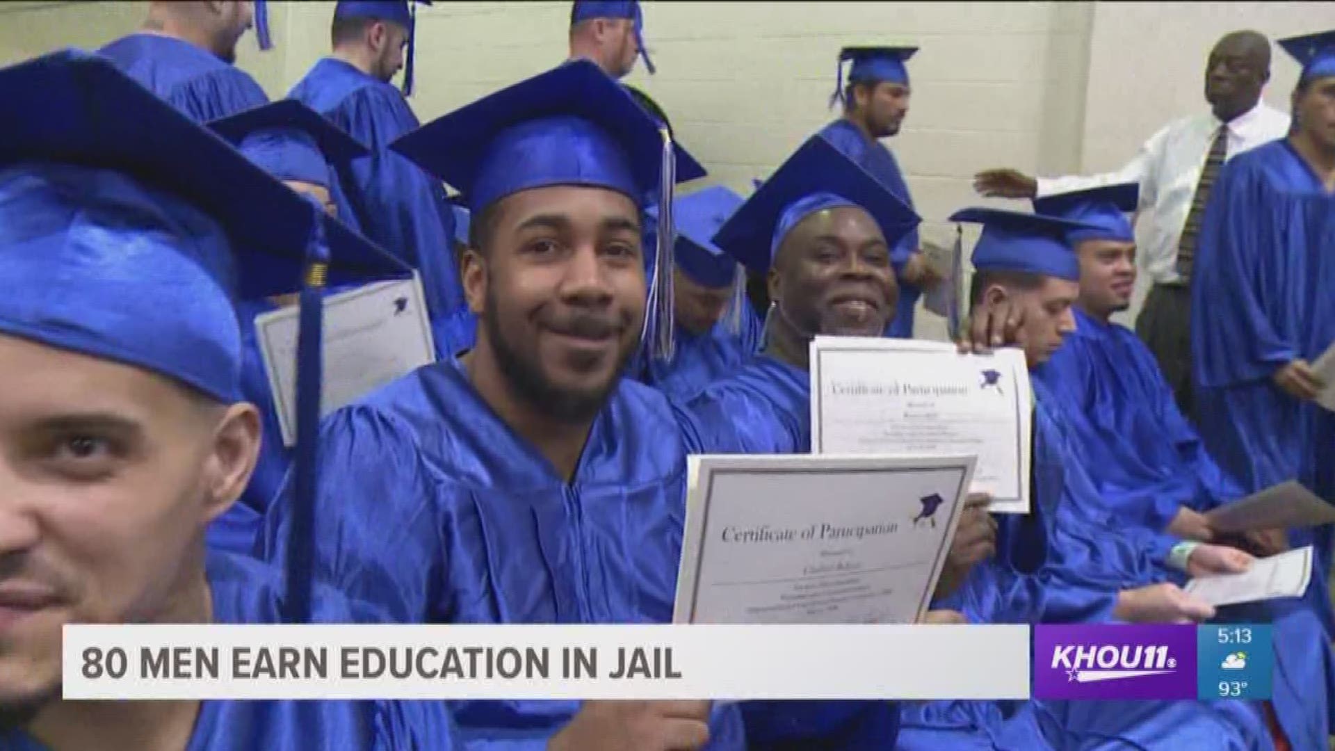 80 inmates just earned an education while in the Harris County Jail ...