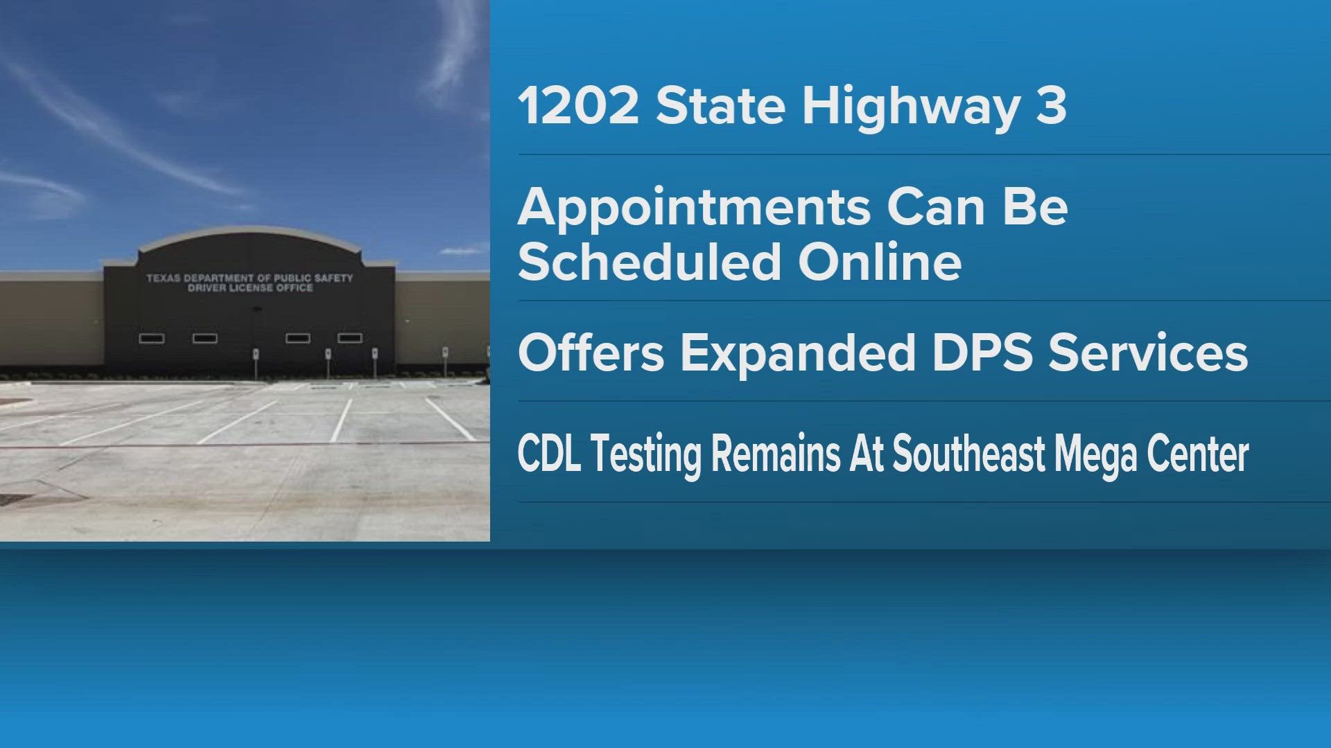 New League City driver license office now accepting appointments | khou.com