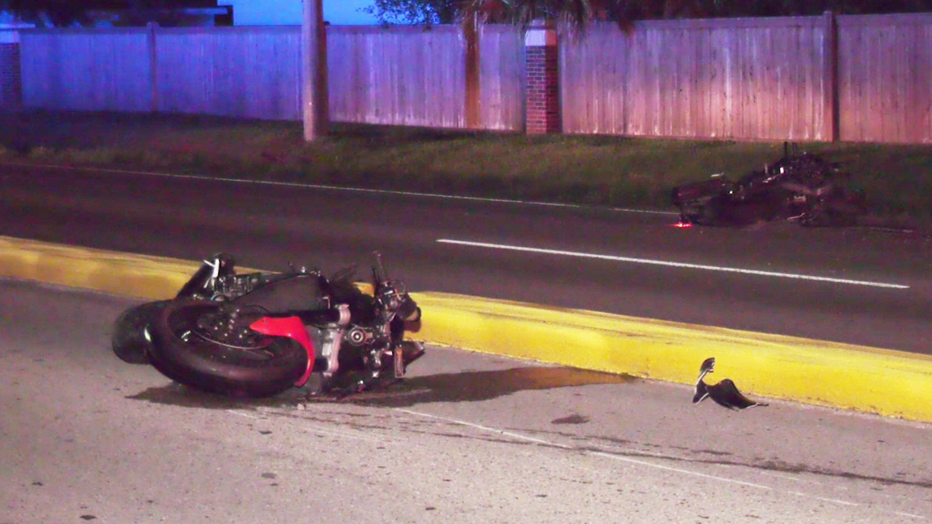 Driver Slams Into Motorcyclists At Red Light Runs Away On Foot